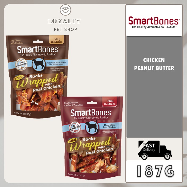 SmartBones Chicken Wrapped Sticks Mini 15 Sticks / 187G | Shopee Malaysia