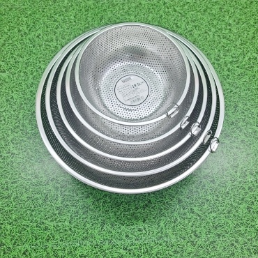 STAINLESS STEEL DRAINING BASKET SINGLE RING WITH HOOK(PENAPIS BESI ...