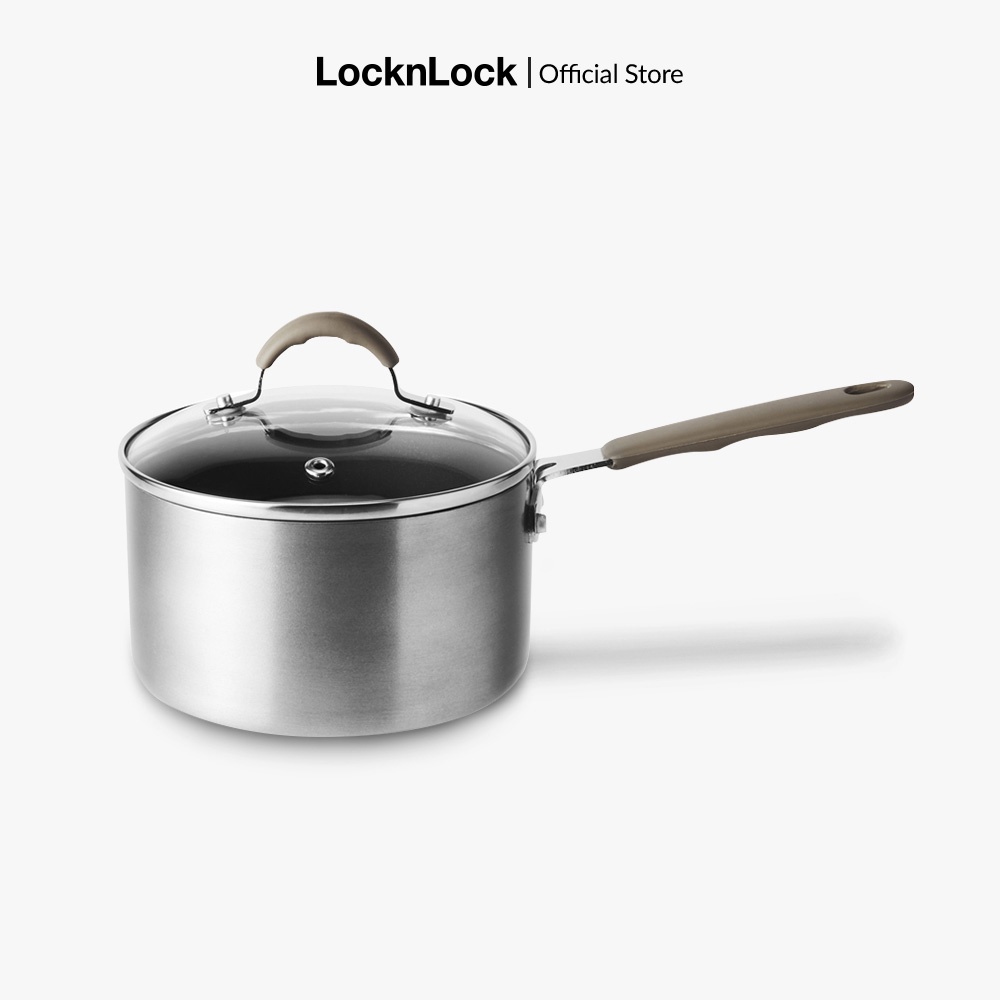 Lock&lock Handycook deep pot with handle and lid 14cm - Gray LHD1141 ...