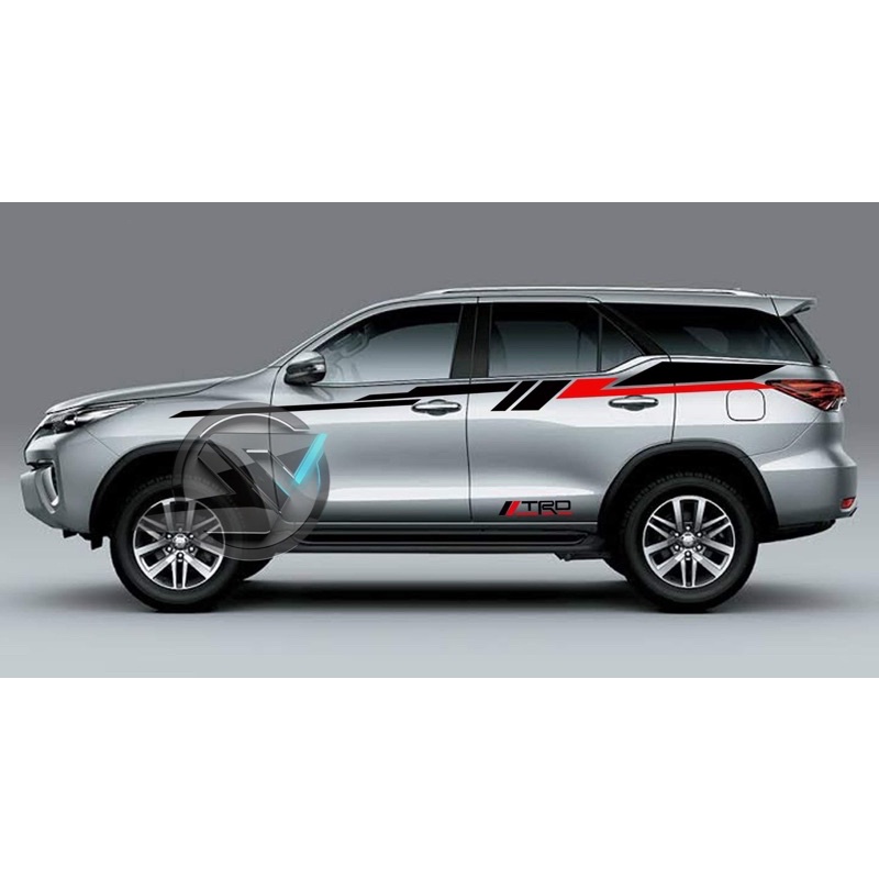 (Ready Stock) S934# TRD Toyota Fortuner Car Body Vinyl Decal Sticker ...
