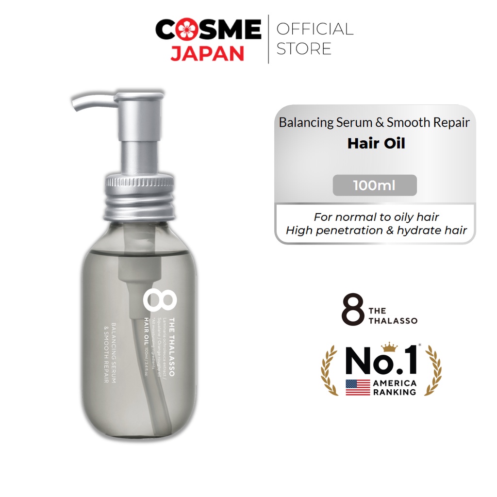 8 The Thalasso Smooth Hair Oil (100ml) | Shopee Malaysia