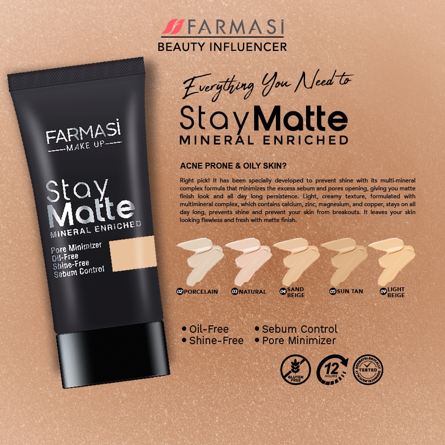 FARMASi Stay Matte Foundation 30ml | Shopee Malaysia