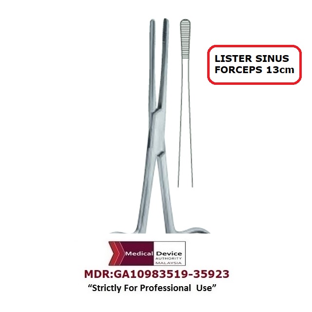 LISTER SINUS FORCEPS STRAIGHT 13CM STAINLESS STEEL, SURGERY INSTRUMENTS ...