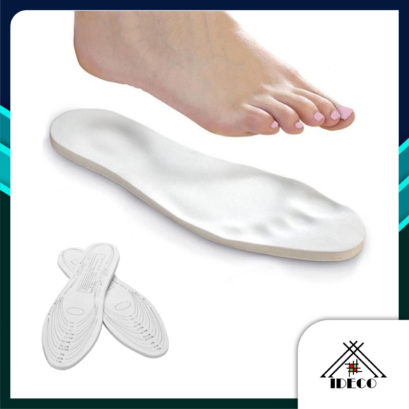 iDECO 1 Pair Memory Foam Insoles Orthopedic Inner Soles Shoes Feet ...