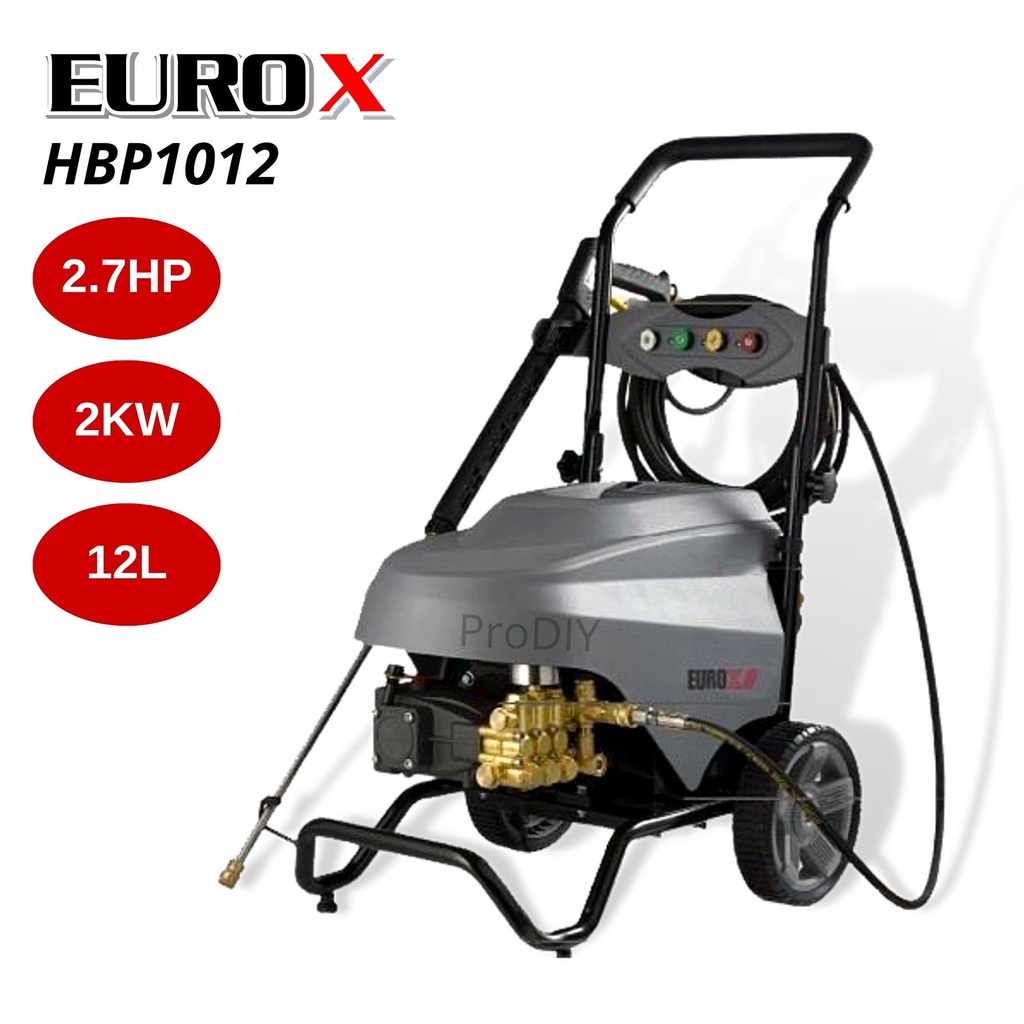 EUROX HBP1010 HBP1012 Electric Cold Water High Pressure Washer Heavy Duty 100bar | Shopee Malaysia