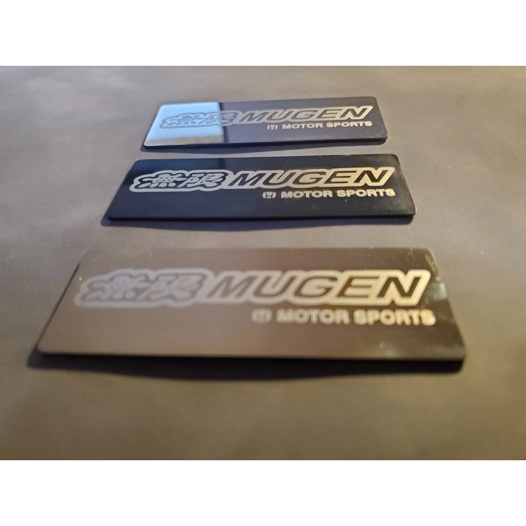 Mugen Logo Stainless Steel Part Car Spoiler Badge Emblem Logo for Honda ...