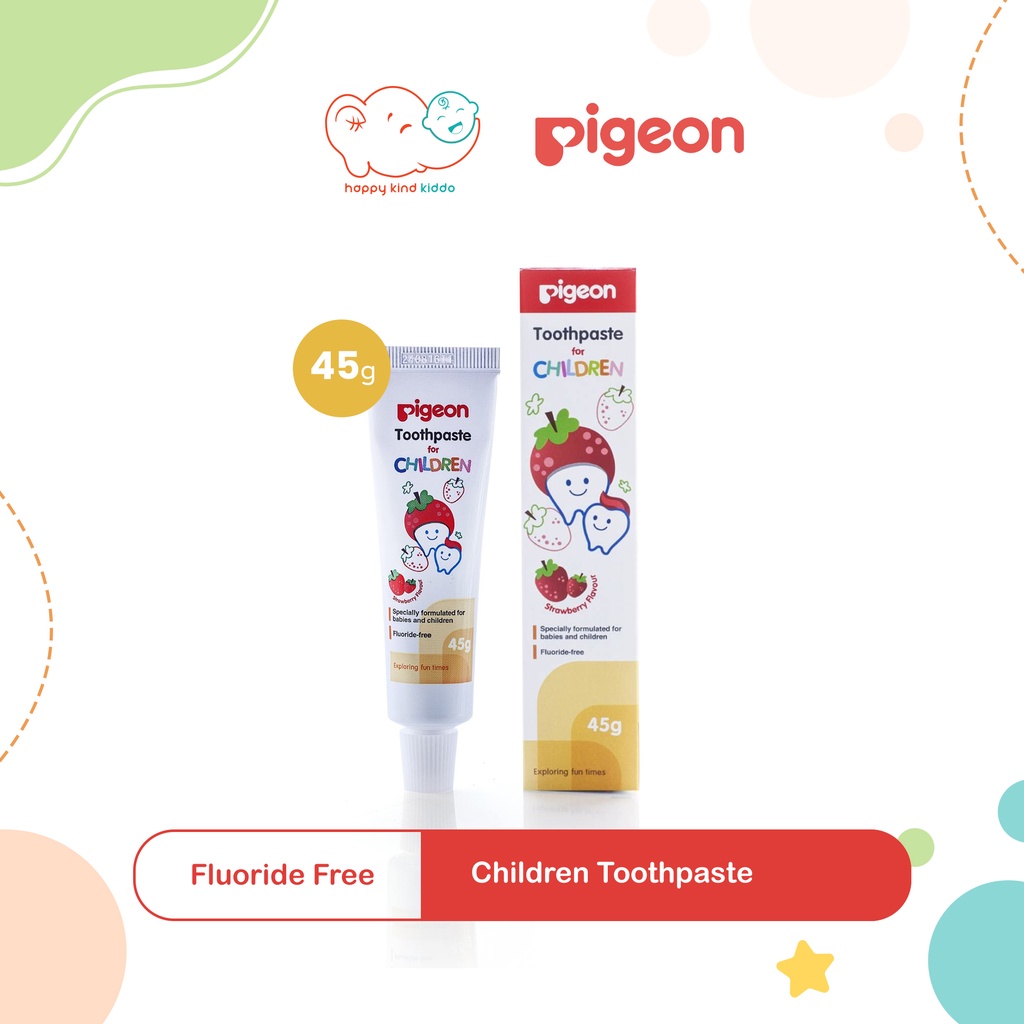 Pigeon Children Toothpaste, 45g for 6M+ (Strawberry) | Shopee Malaysia