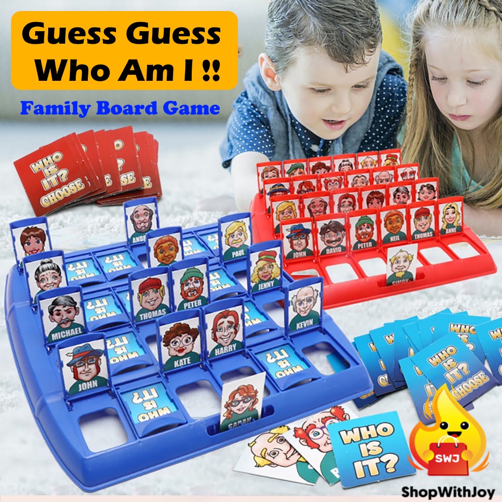 ShopWithJoy Mainan Kanak Teka Siapa Tu Guess Who Is It Guess the ...