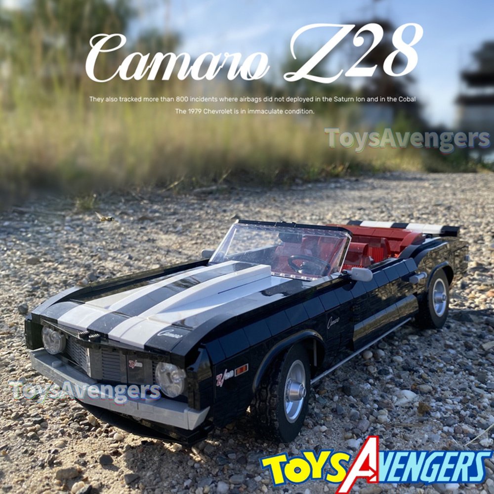 MOC Chevrolet Camaro Z/28 1969 Building Blocks 10304 Classic Sports Car ...