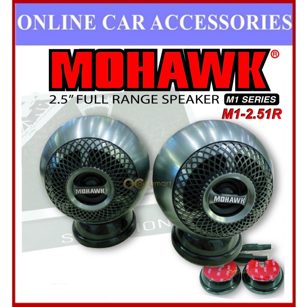 MOHAWK M1-SERIES R 2.5 INCH FULL RANGE SPEAKER WITH TWEETER-M1-2.51R | Shopee Malaysia