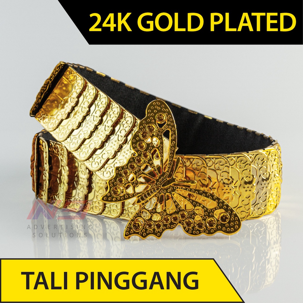 Tradisional Tali Pinggang Besi Pengantin Emas Kualiti Premium Gold ...