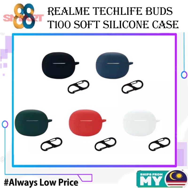 (88Smart.My) Realme Techlife Buds T100 Soft Silicone Case Earphone ...