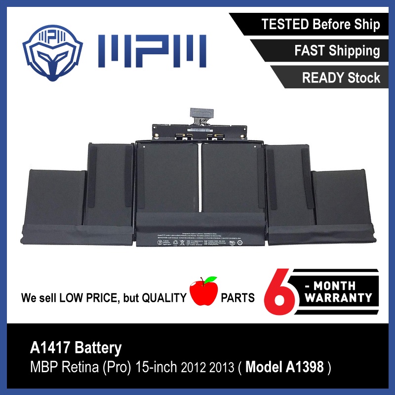 ORIGINAL A1417 / A1494 / A1618 Battery MBP Retina Pro 15-inch A1398 2012 2013 Mid 2014 Mid 2015 ...