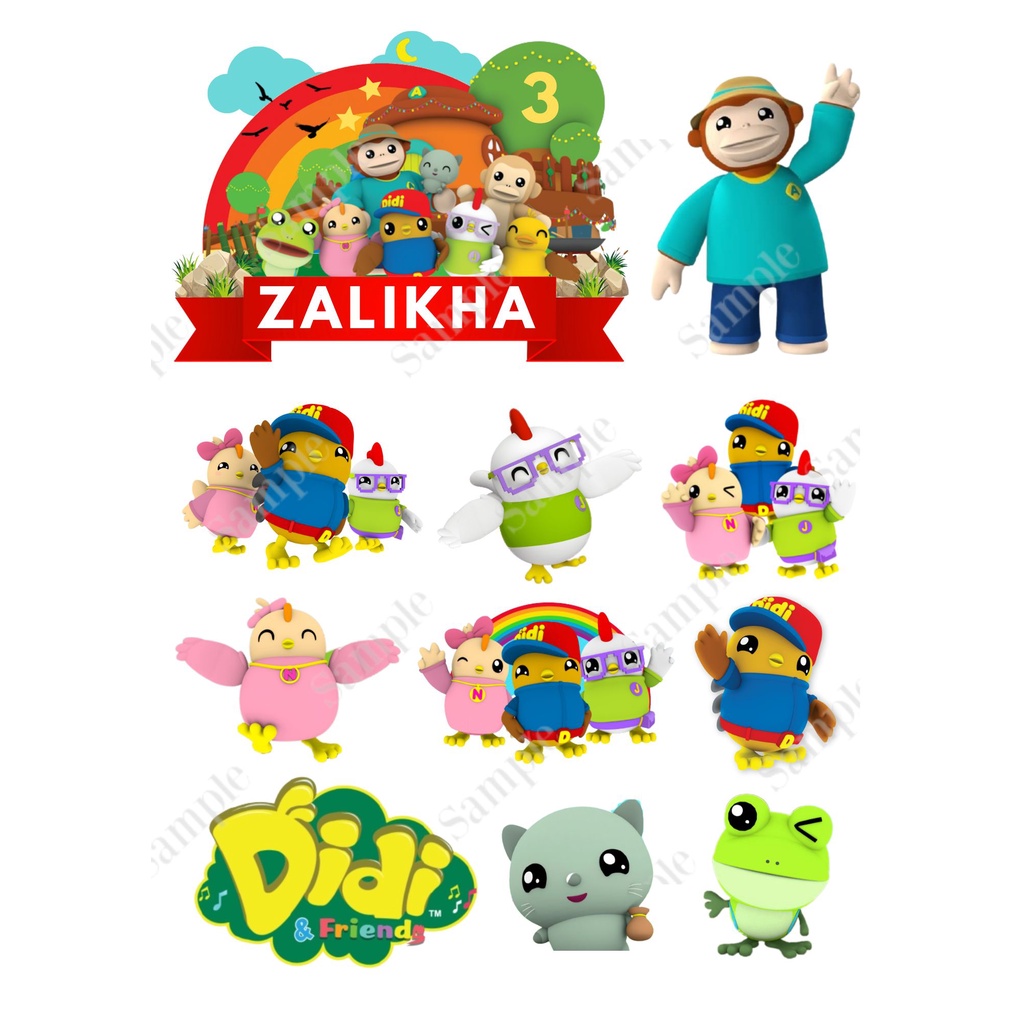 Didi and Friends Custom Topper Birthday Cake | Shopee Malaysia