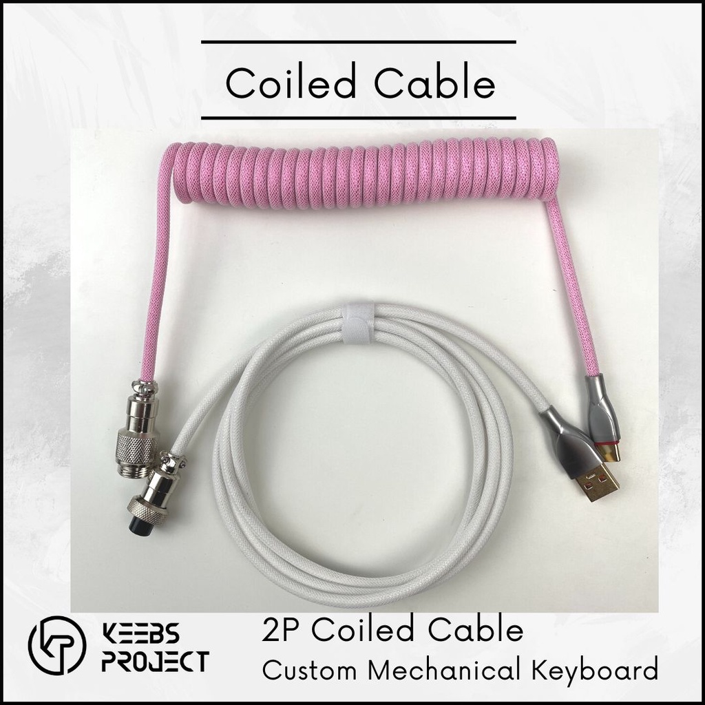 [𝗥𝗘𝗔𝗗𝗬 𝗦𝗧𝗢𝗖𝗞] Custom Coiled Cables for Mechanical Keyboards | Eva ...