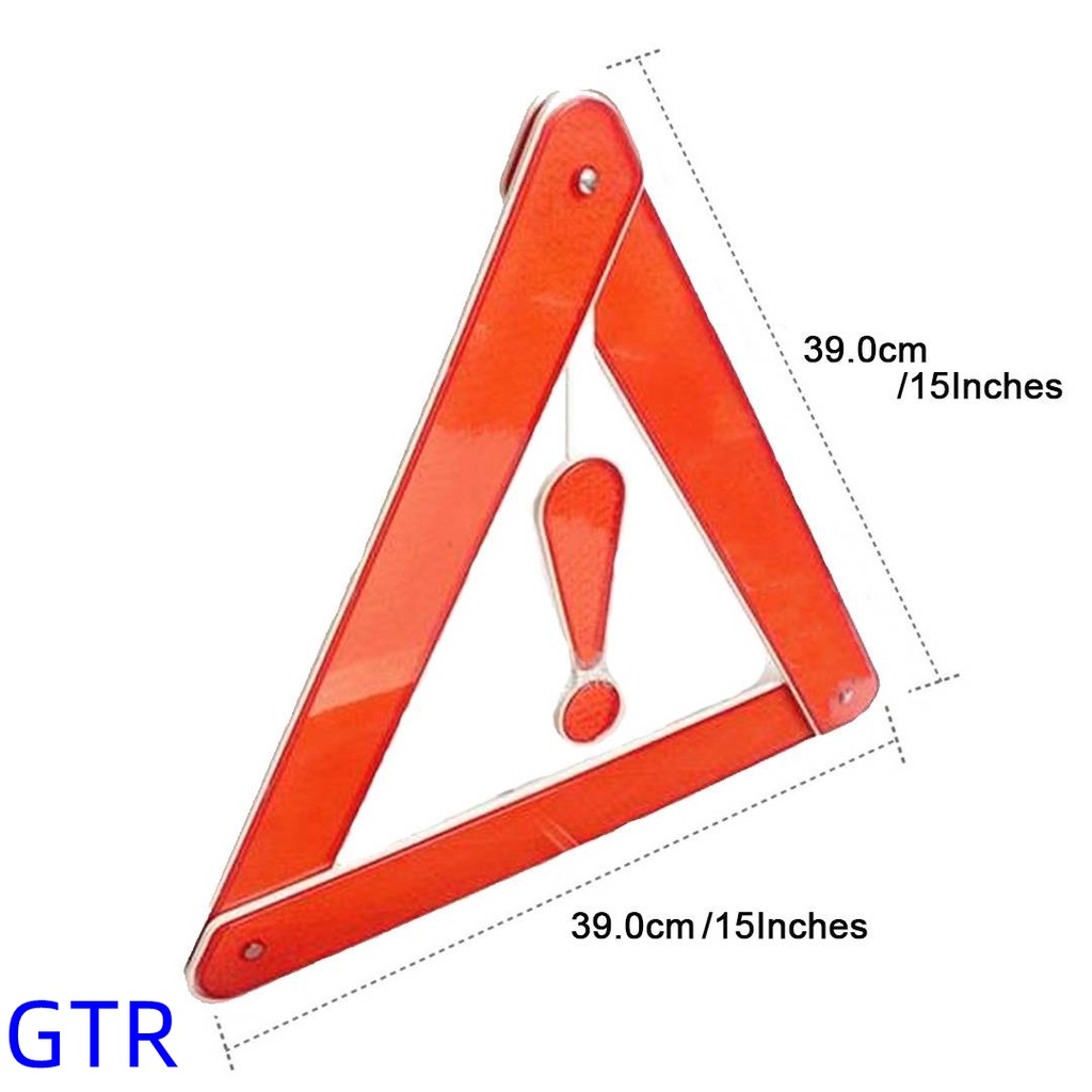 Car Hazard Breakdown Emergency Foldable Triangle Road Safety Red ...