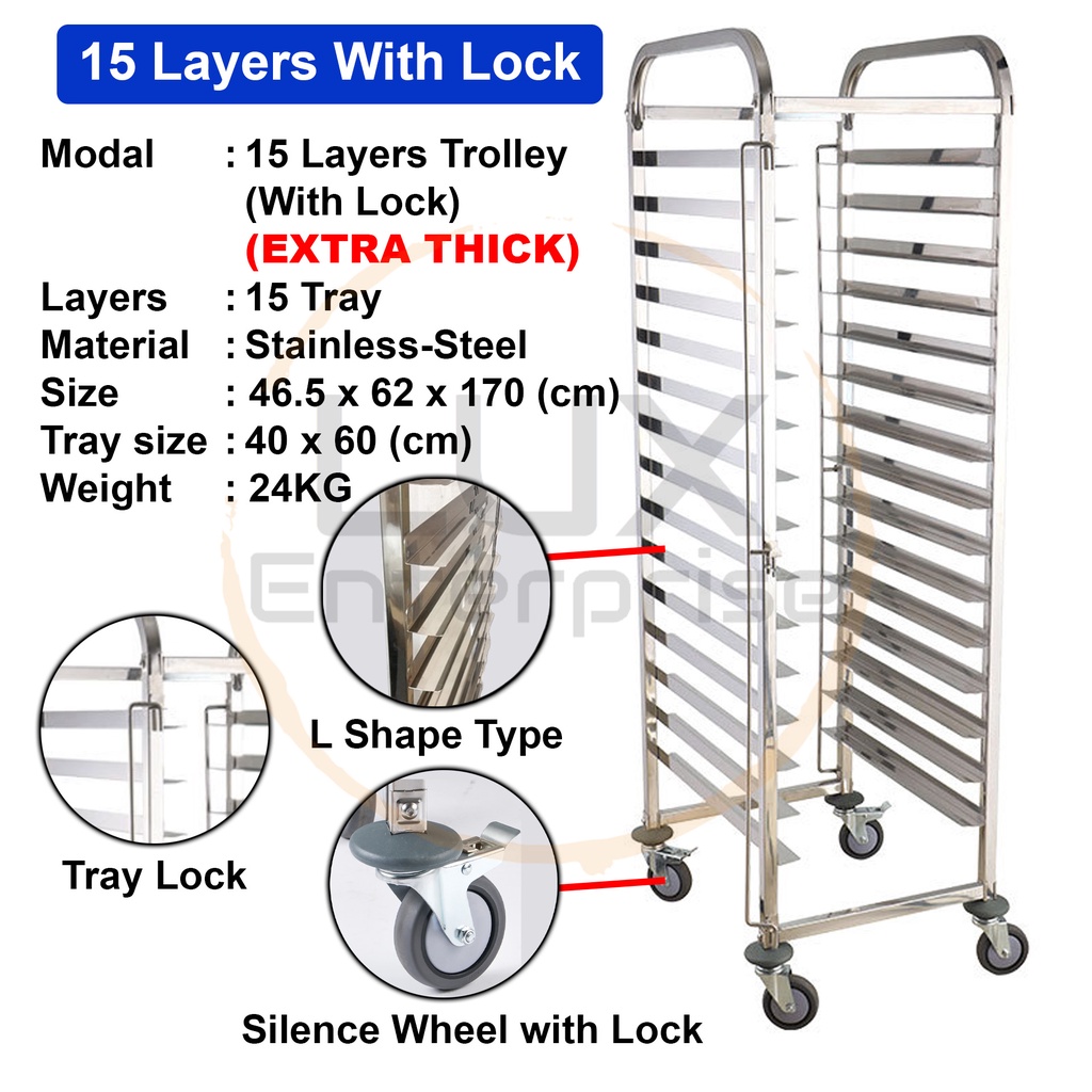 🔥READY STOCK🔥 PREMIUM HEAVY-DUTY 15 Layers Stainless-Steel Cooling ...