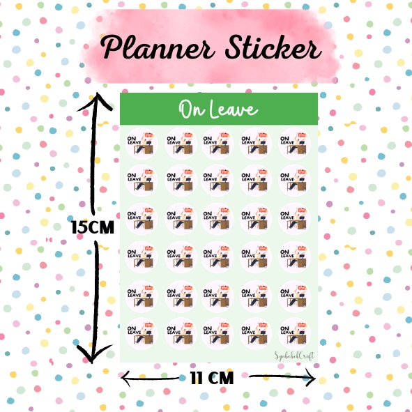 On Leave Icon Sticker | Stiker On Leave (Waterproof) | Shopee Malaysia