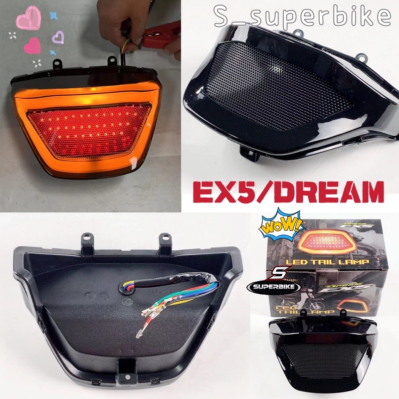 HONDA EX5 DREAM LED Tail brake lamp (lampu ex-5) lampu belakang ex5 ...