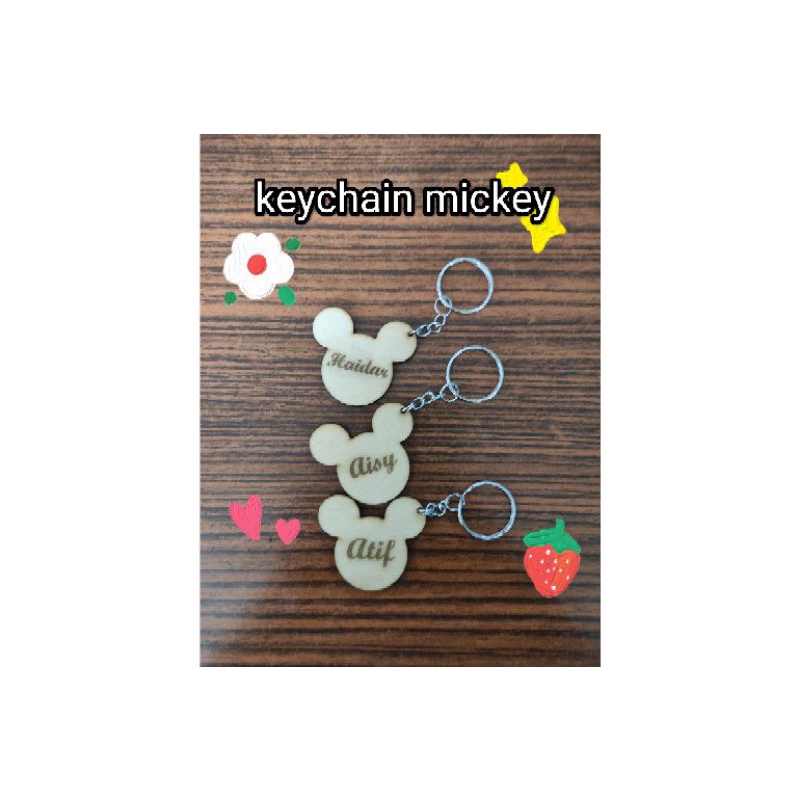 keychains mickey mouse custom your kids name | custom keychains nama ...