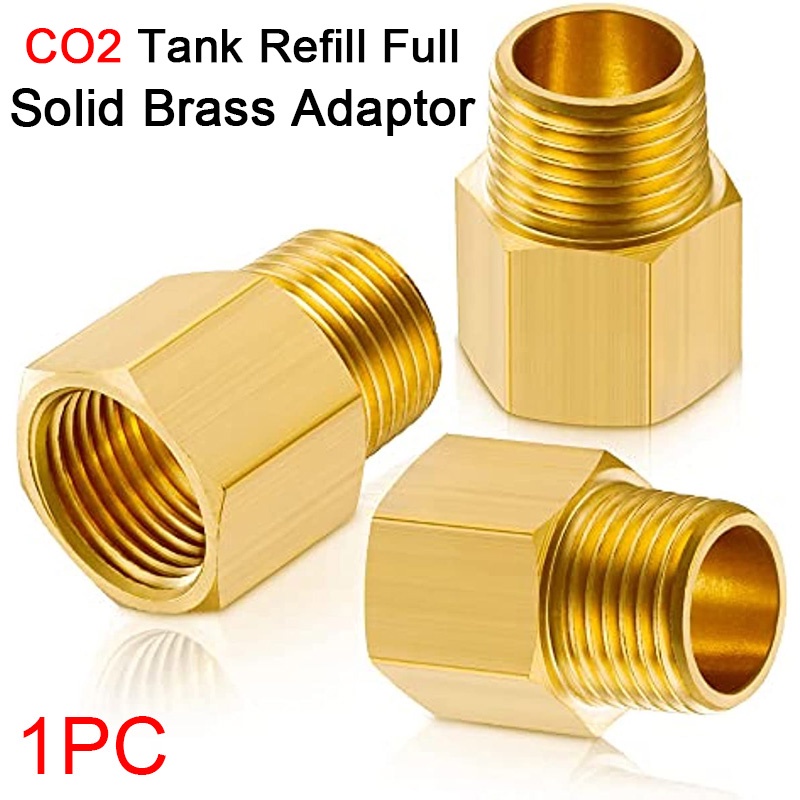 CO2 Tank Refill Full Solid Brass Adaptor/Adapter Hex Bushing Reducer ...
