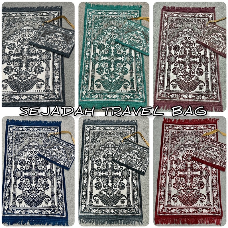 TRAVEL PRAYER MAT SEJADAH TURKEY DESIGN RANDOM SILA BACA PENERANGAN VIP ...