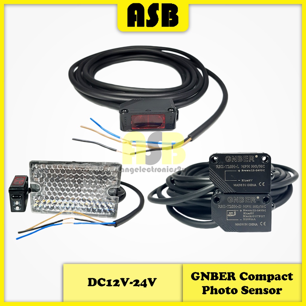 (1pc) GNBER ( R3Z ) Compact Photoelectric Sensor ( DC12V - 24V ...