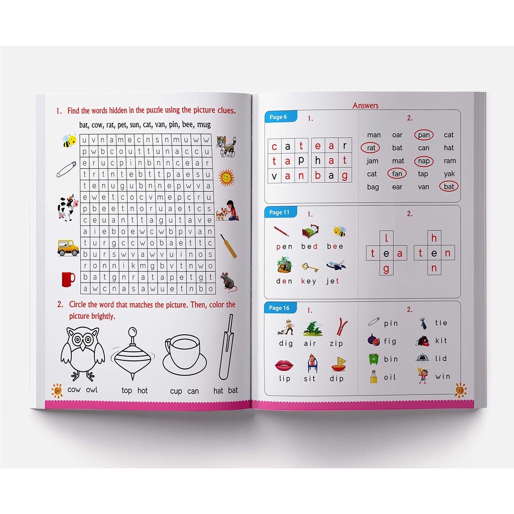 [FUNBOOK] My First 3 Letter Words : Tracing And Activity Book children ...