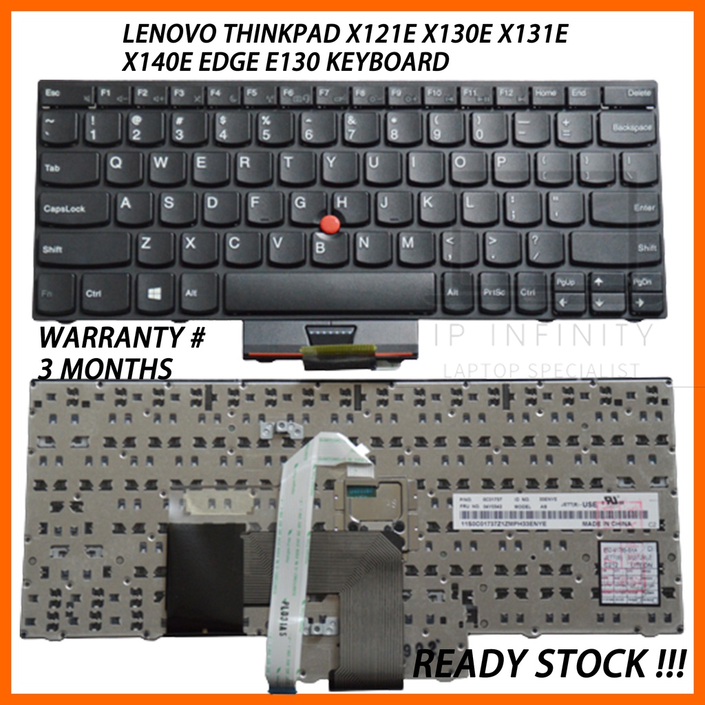 LENOVO THINKPAD X121E X130E X131E X140E EDGE E130 LAPTOP KEYBOARD ...