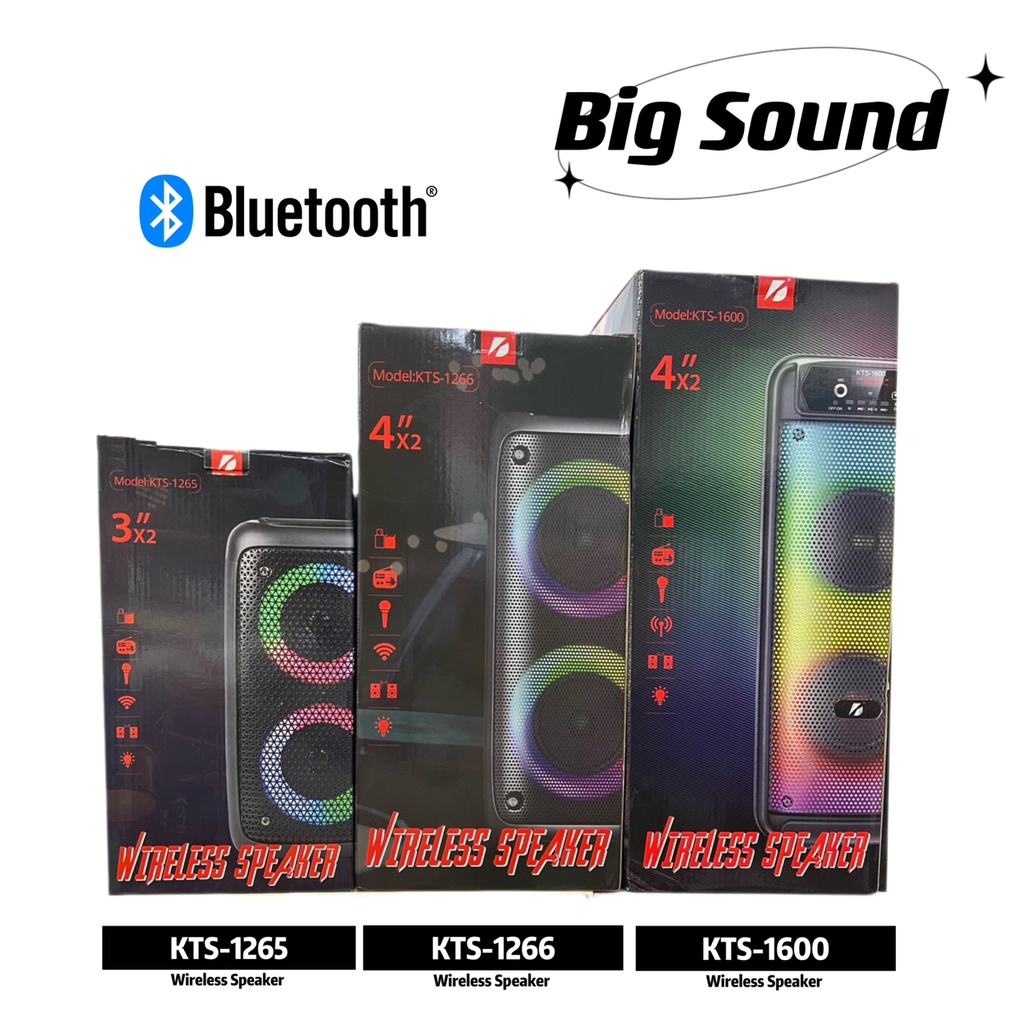 KTS-1265 / KTS-1266 / KTS-1600 Wireless Speaker Bluetooth Speaker | Shopee Malaysia