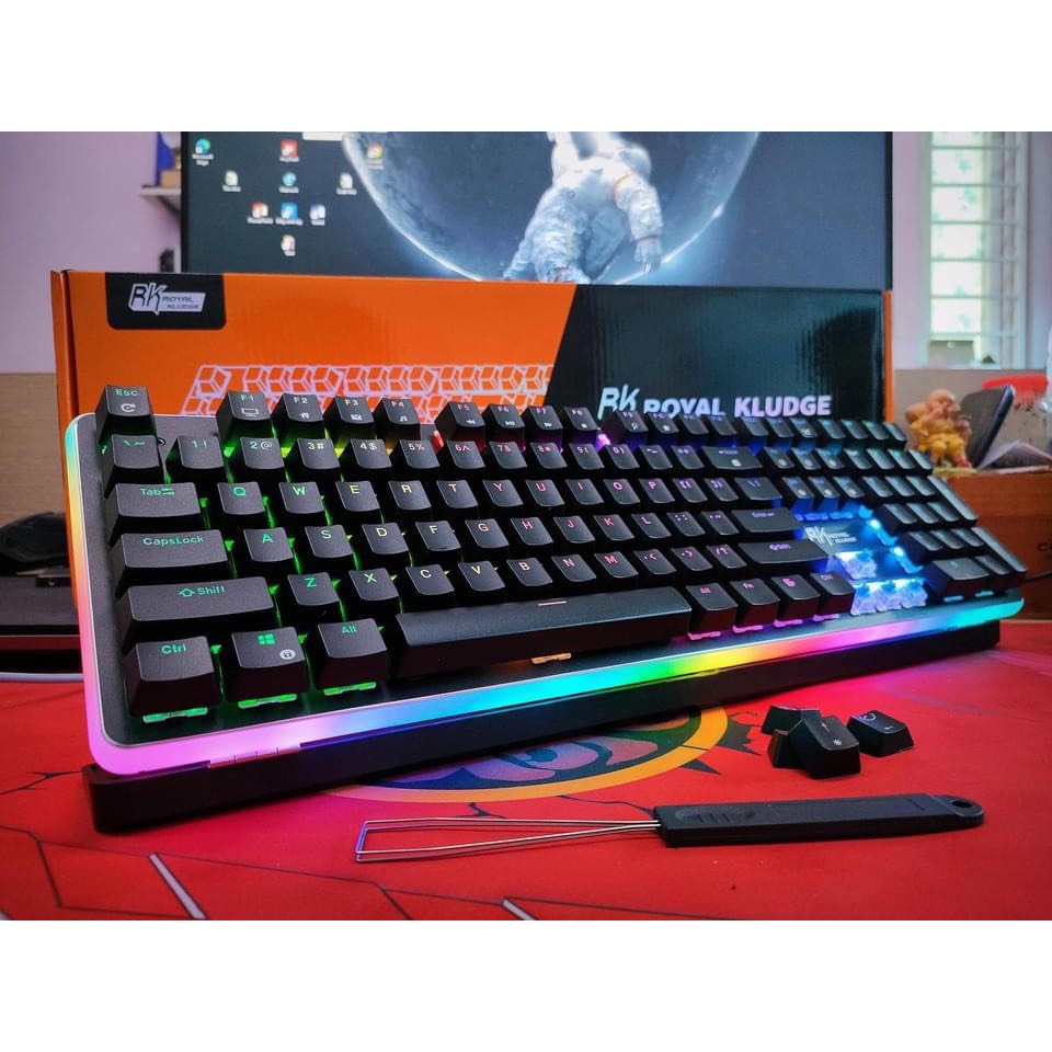 Royal KLUDGE RK 918 LED RGB MECHANICAL KEY WITH OVER 20 SUPER BEAUTIFUL ...