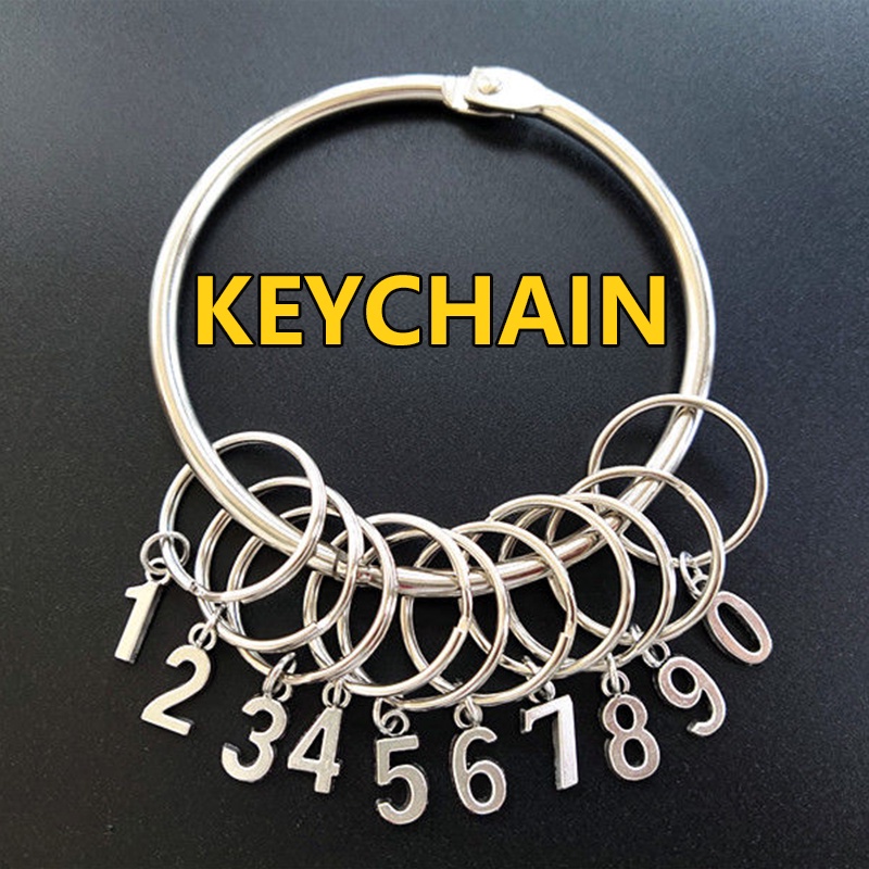 Retro Keychain Thickened Keyring Ring Key Drive Large Keychain ...
