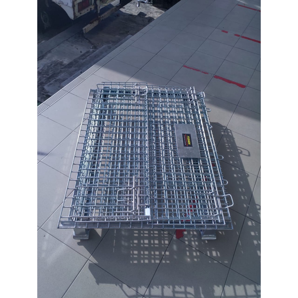 Superb Quality Galvanized Pallet Mesh Thick Wire 6mm Stackable 800kg ...