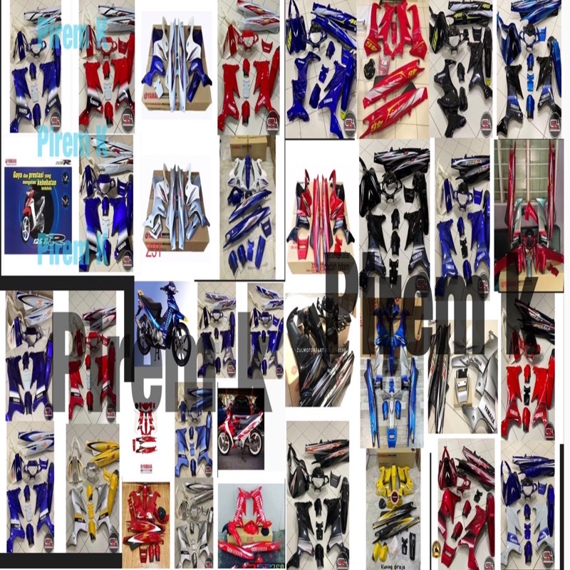 COVERSET 125zr / Coverset 125z /hitam robot /merah robot /hitam skala ...