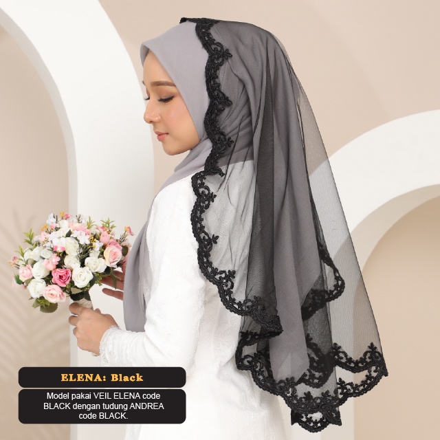[ELENA VEIL] Bridal Veil, Veil Nikah, Bride Veil, Veil Minimalist, Veil ...