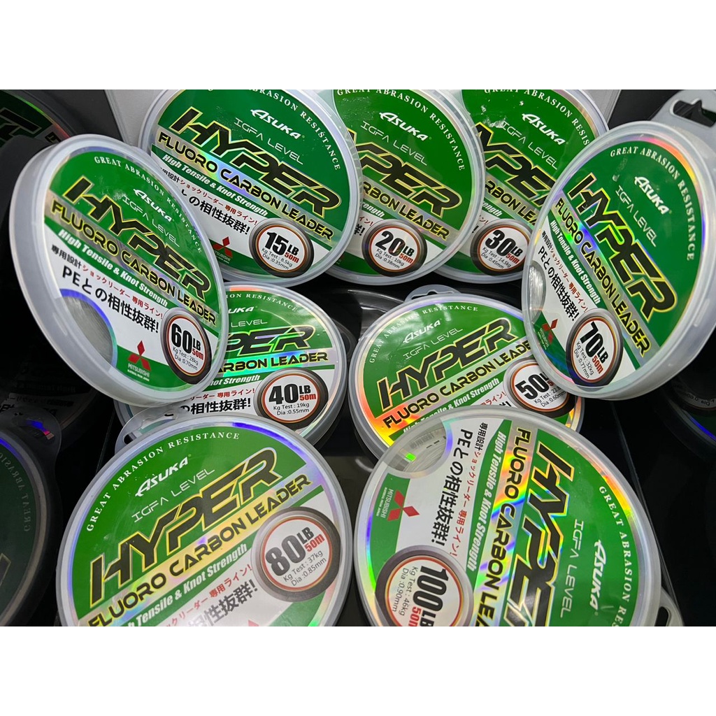 Asuka IGFA Level Hyper Fluorocarbon Leader | Shopee Malaysia