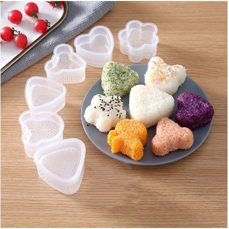 Cartoon Sushi Bento Mold Japanese Onigiri Sushi Mold Non-Stick Rice ...