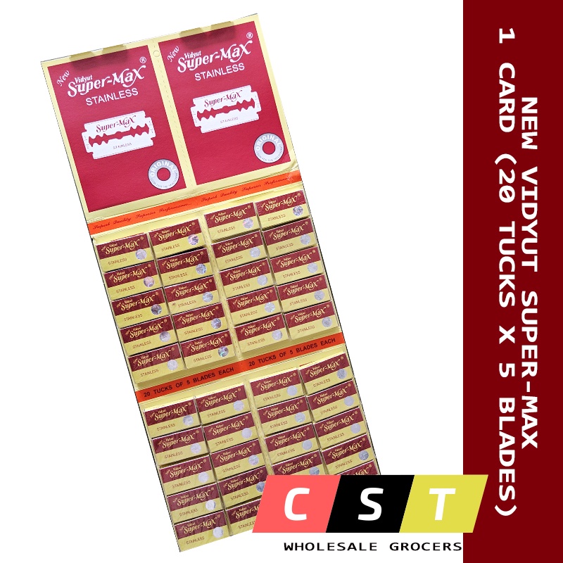 Supermax / Super-Max Stainless Razors Blades [40 Boxes x 5 Blades ...