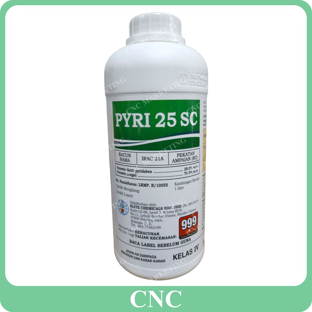 1L Pyri 25 SC Elite Chemicals Acaricide Insecticide Racun Hama Kekwa ...