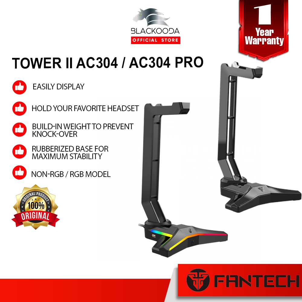 Fantech Tower II AC304 / AC304 Pro Headset Stand ( RGB and Non-RGB ...