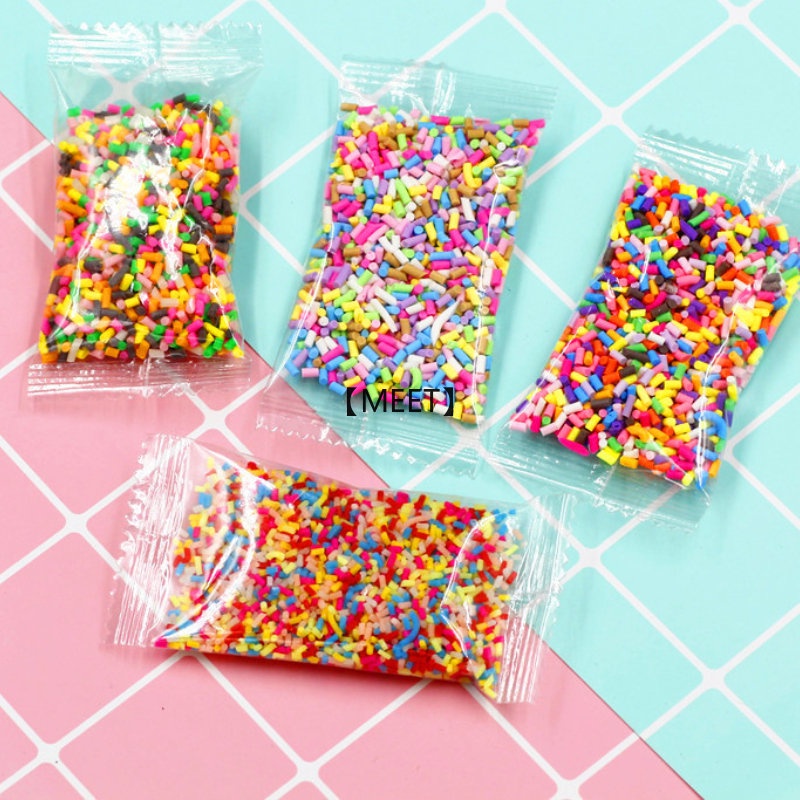 【MEET】10g Mixed Color Simulation Soft Pottery Candy Pellets Cake ...