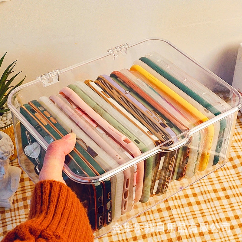 Mobile phone case storage box desktop acrylic storage rack ...