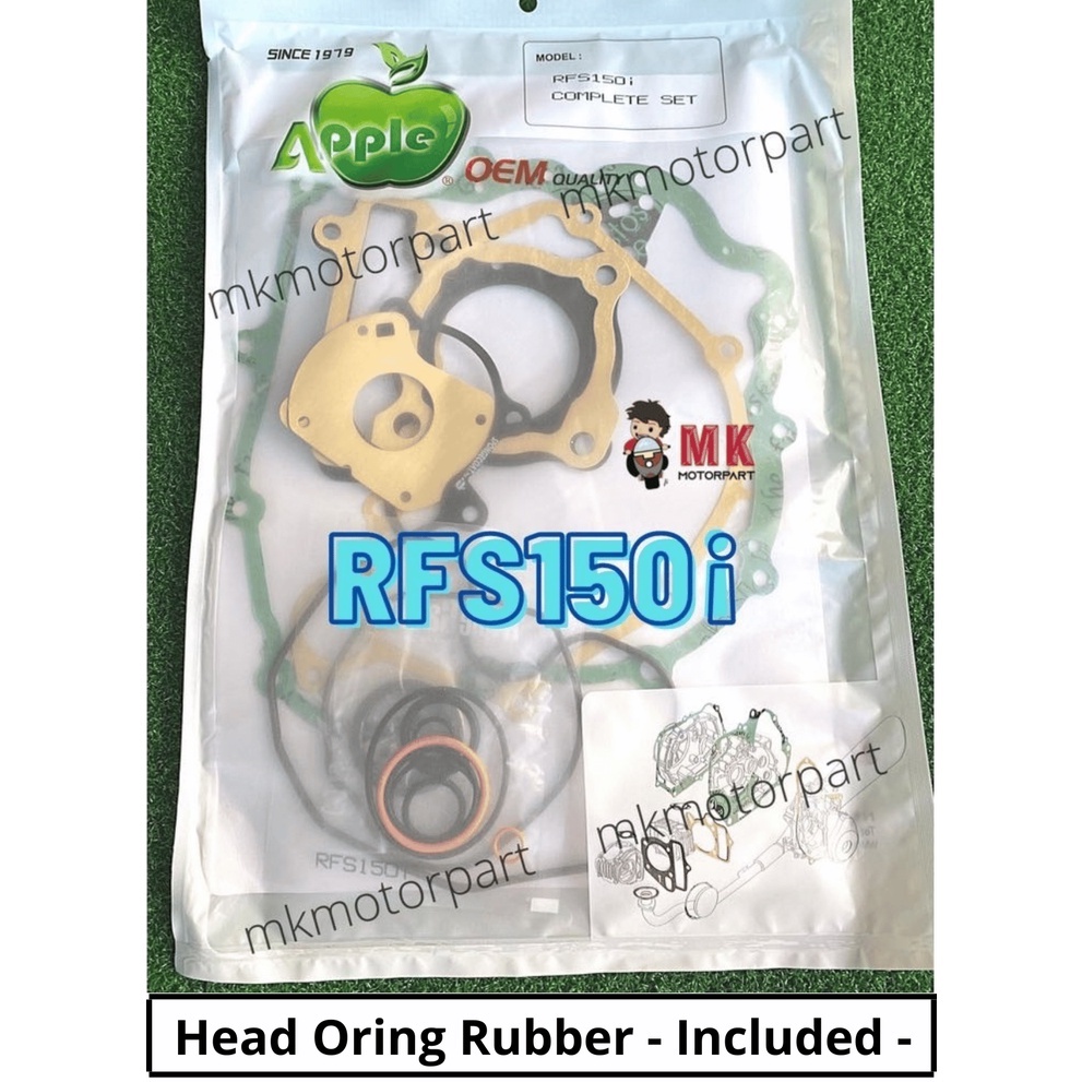 🍎 Benelli RFS150 Overhaul Gasket Complete Set HEAD ORING RUBBER ...