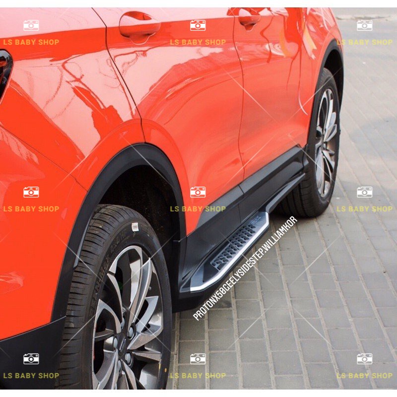 [WITHOUT GEELY LOGO] [High Quality] Proton X50 Side Step Running Board ...