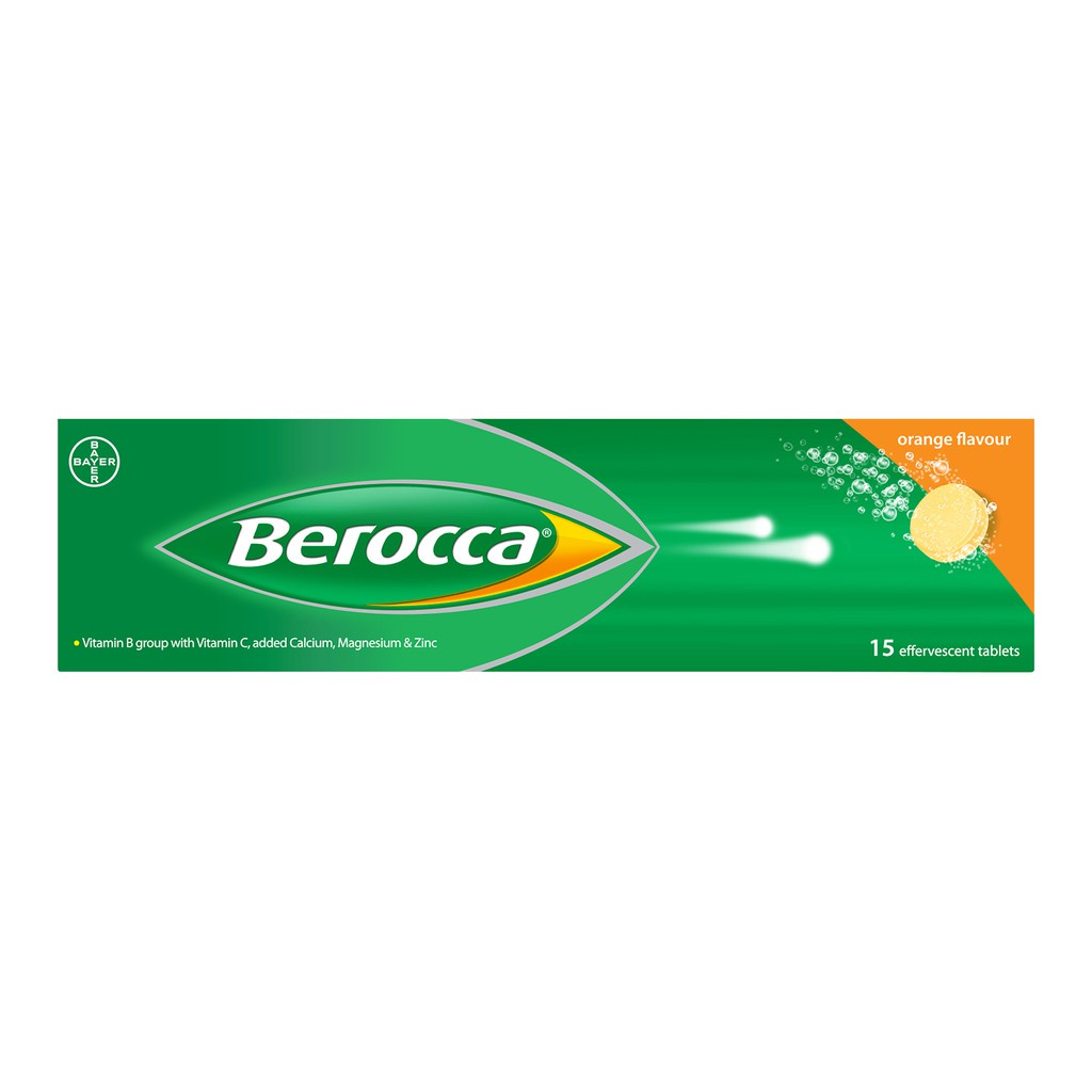 BEROCCA EFFERVESCENT TABLETS 15'S (ORANGE) | Shopee Malaysia