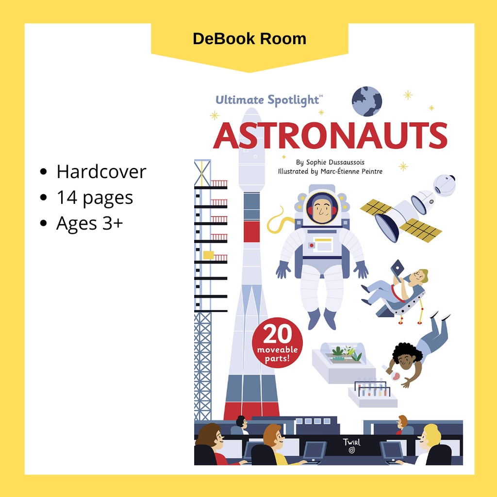 Children's Interactive Book: Astronauts (with moveable parts) | Shopee ...