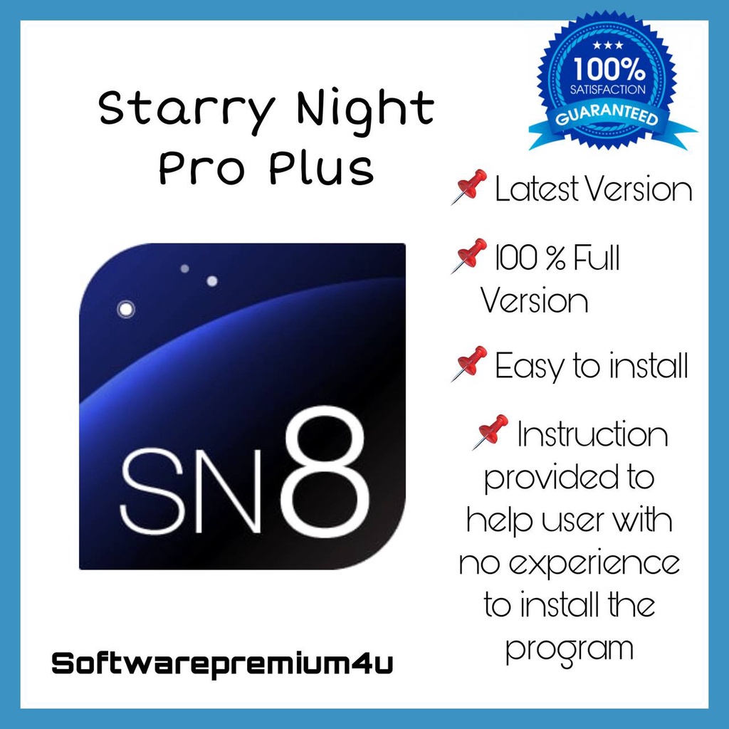 Starry Night Pro Plus 8.1.1.2079 (2022) 🔥【Latest】🔥 | Shopee Malaysia