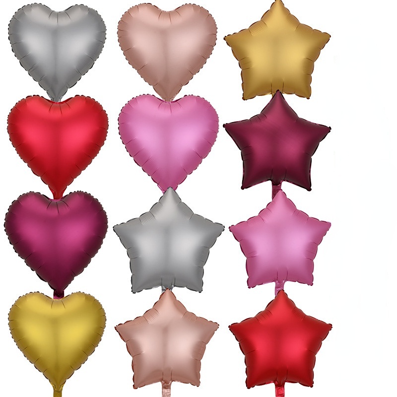 18 Inch Metal Color Five Pointed Star Balloon for Valentine's Day ...