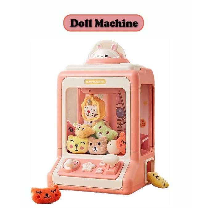 Children's Mini Doll Claw Machine Toy Ball & Dolls and USB Cable ...