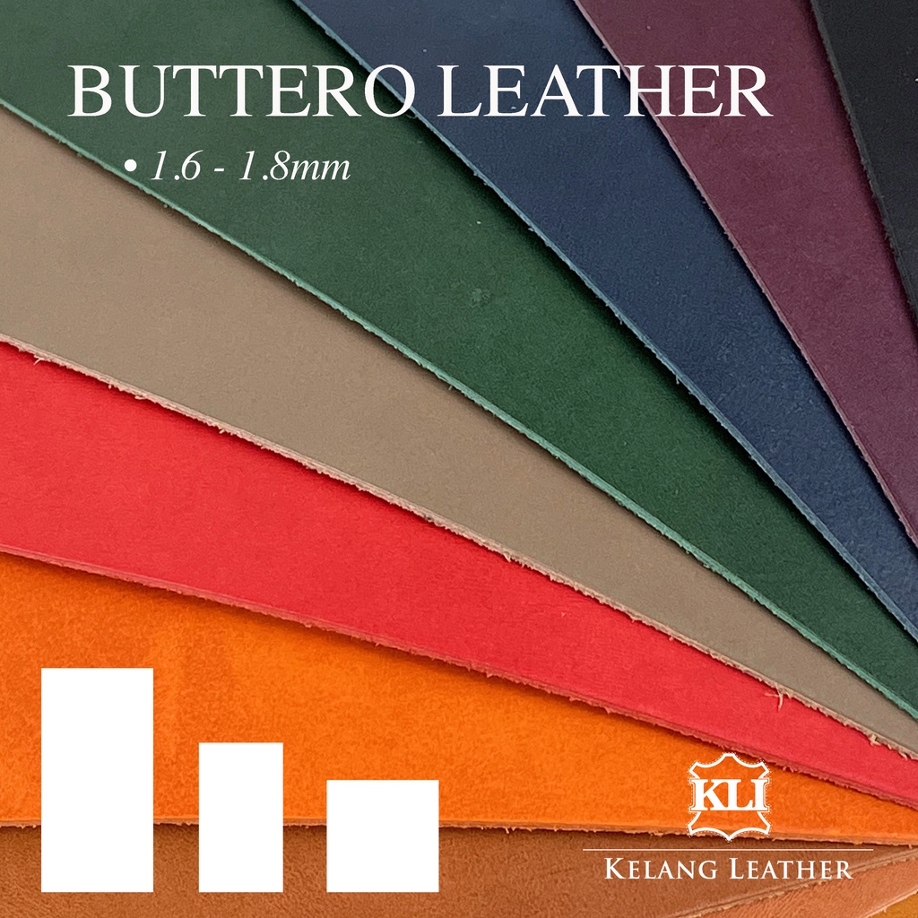 LEATHER PANELS Buttero 6x12" Genuine Italian Cow Lembu Veg Tan Leather ...